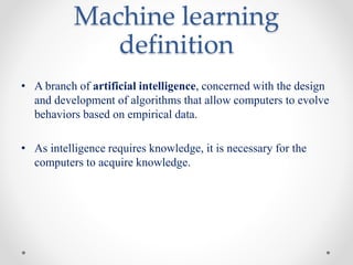 Machine learning | PPT