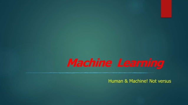 Machine learning | PPT