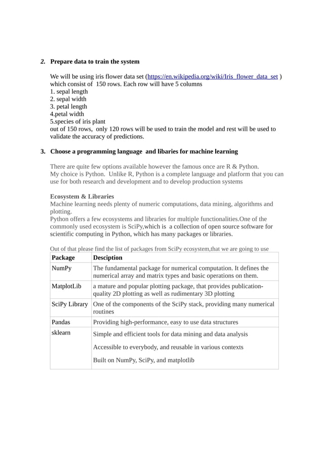 Start machine learning in 5 simple steps | PDF