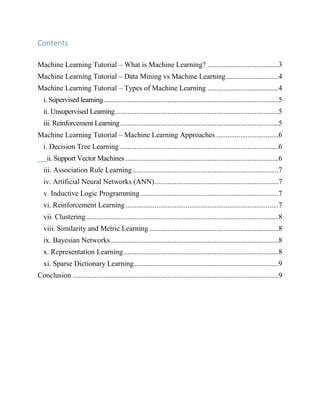 Machine Learning Tutorial for Beginners | PDF