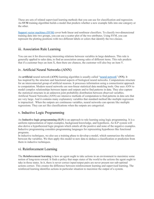 Machine Learning Tutorial for Beginners | PDF