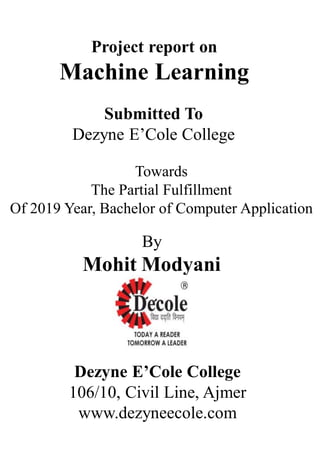 Machine learning | PDF
