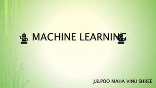 Machine learning | PPTX