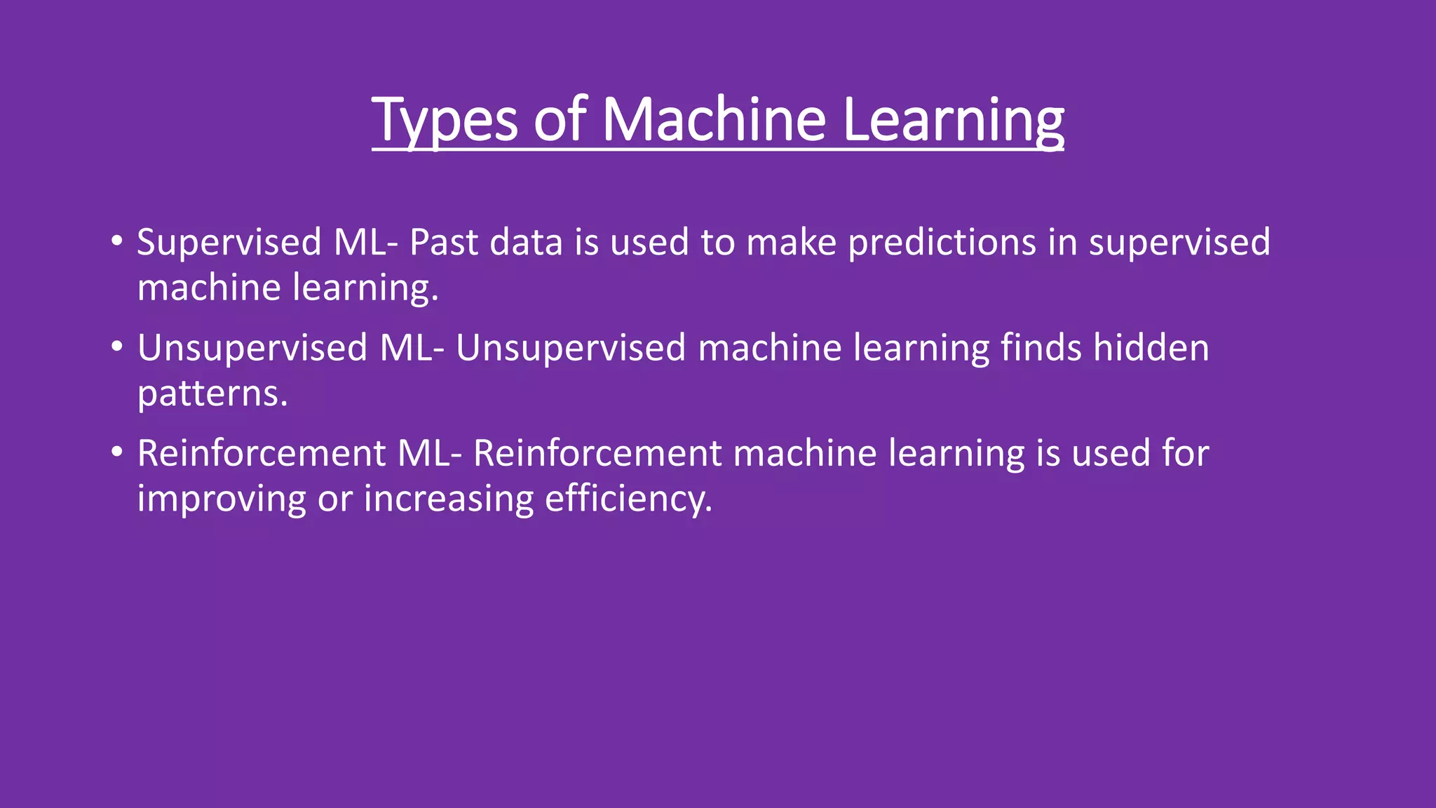 Machine learning | PPTX | Artificial Intelligence | Technology & Computing