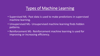 Machine learning | PPTX | Artificial Intelligence | Technology & Computing