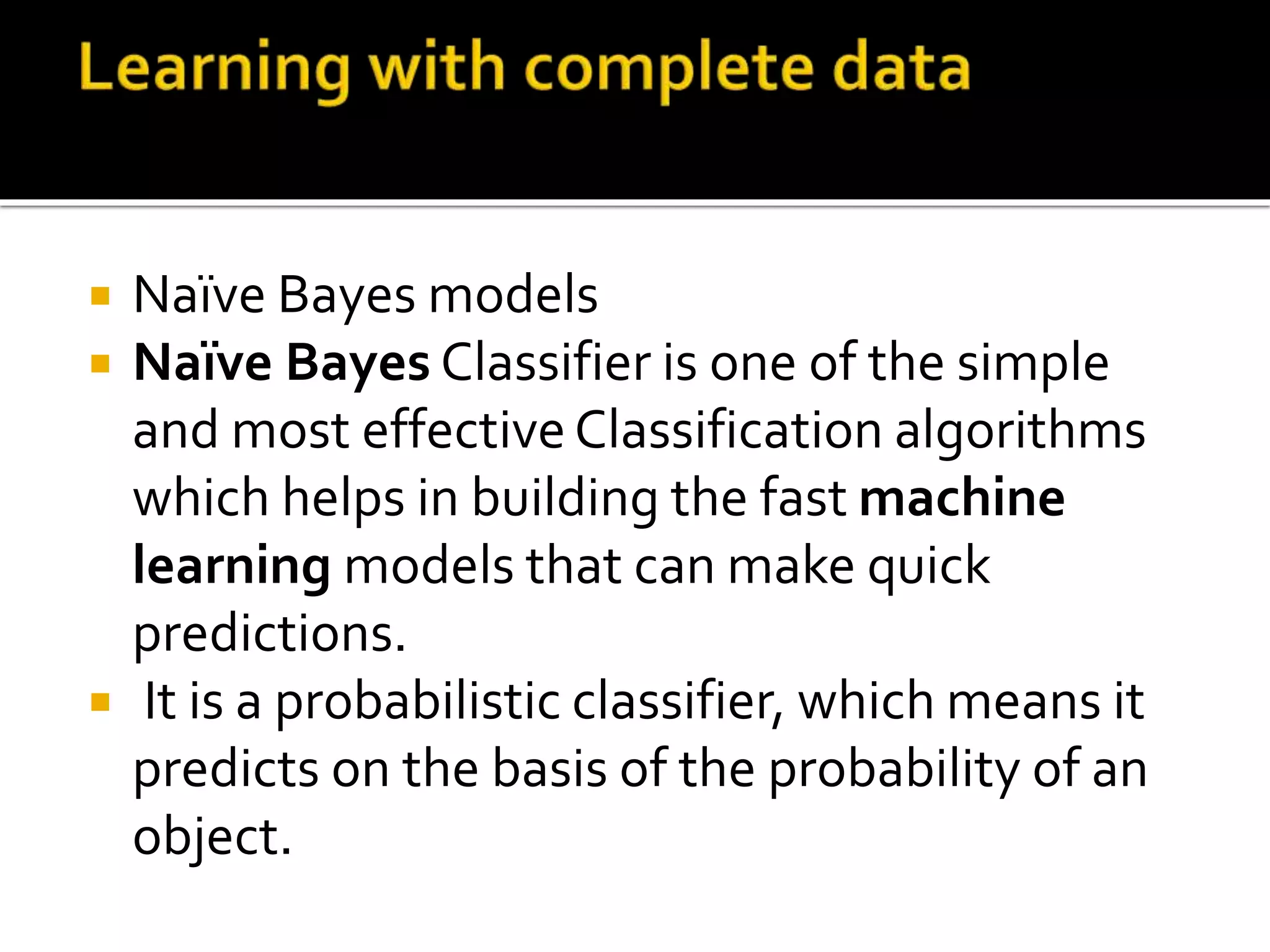 Machine learning(UNIT 4) | PPTX
