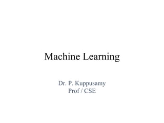 Machine learning Introduction | PPT