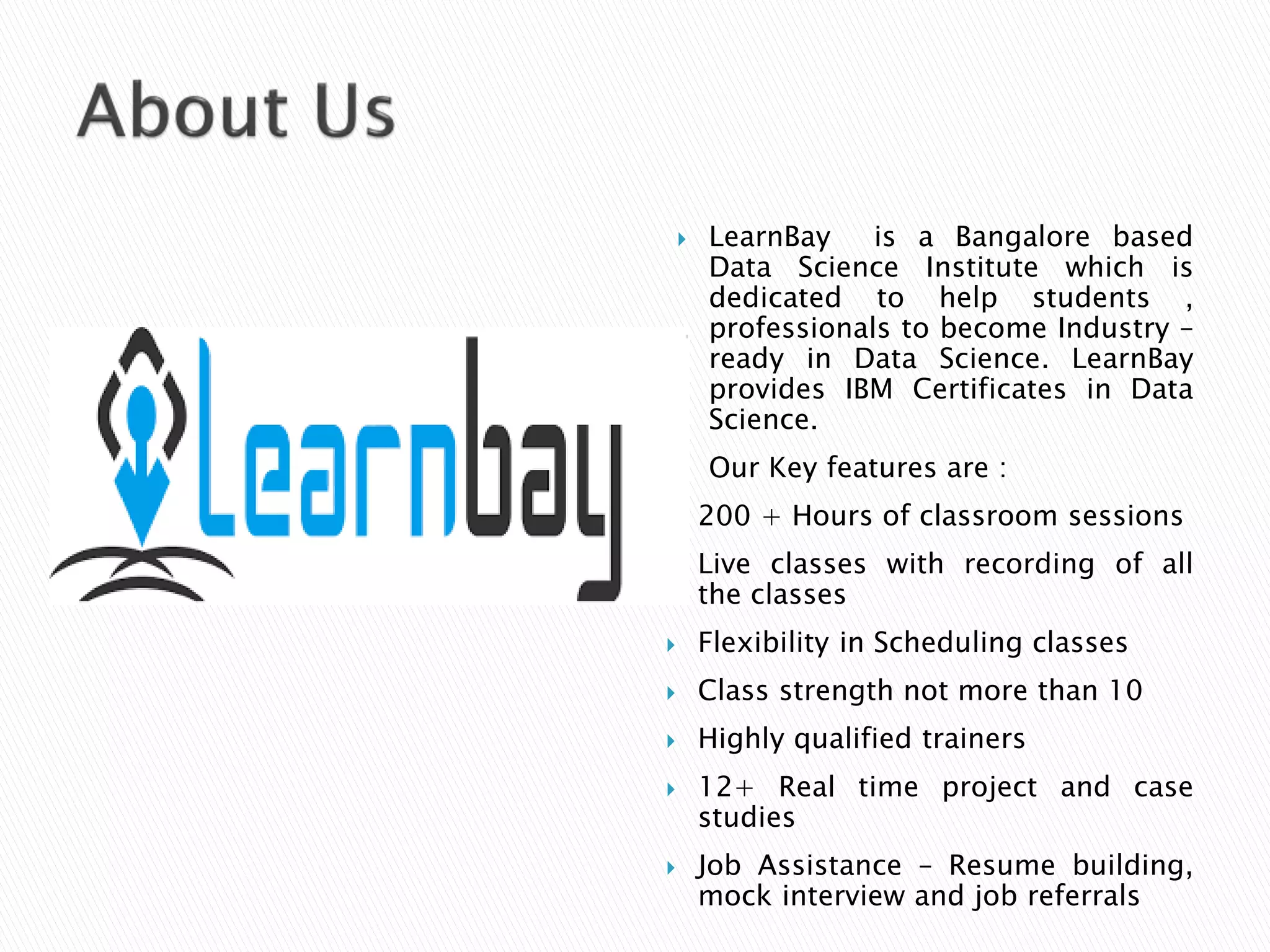 Machine learning | learnbay | PPT