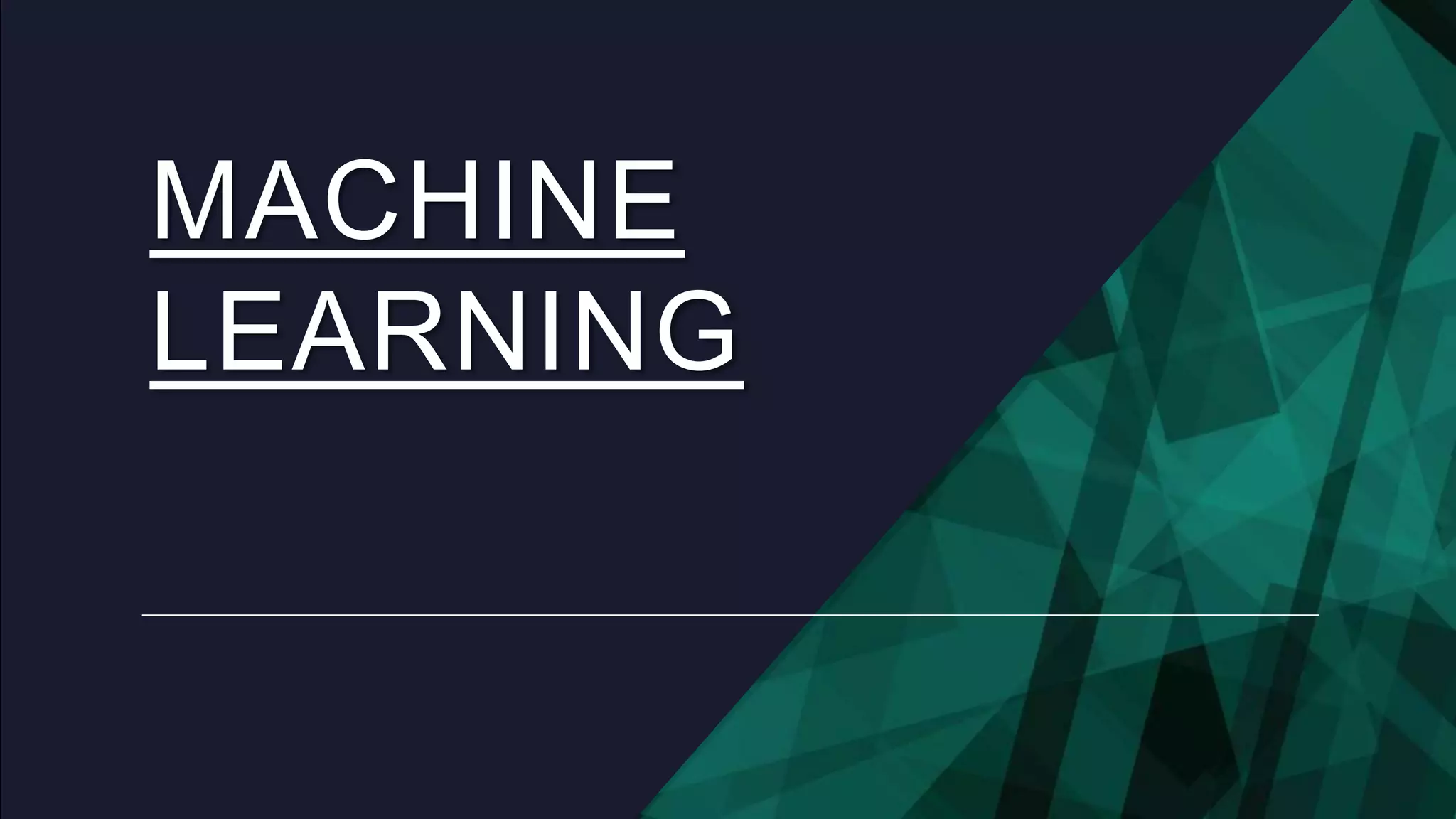 Machine learning | PPTX