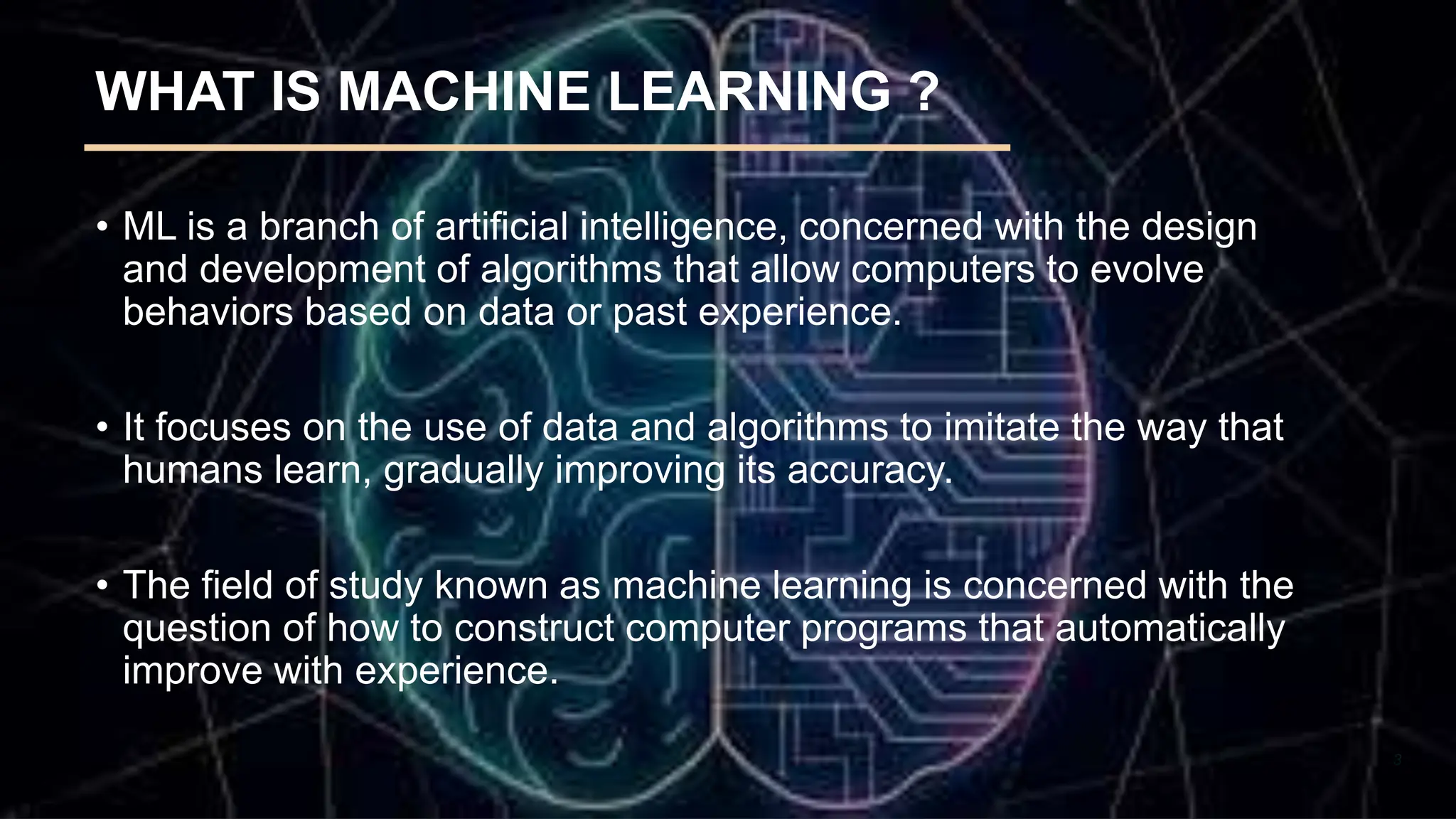 MACHINE LEARNING PRESENTATION (ARTIFICIAL INTELLIGENCE) | PPTX
