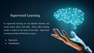 Machine Learning BASICS AND ITS TYPES and its difference | PPT