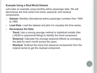 Seasonal Decomposition of Time Series Data | PPTX