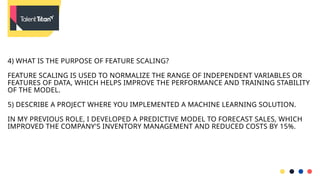 machine learning interview question .ppt