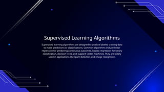 machine learning ppt for the bca sem 6 students | PPTX