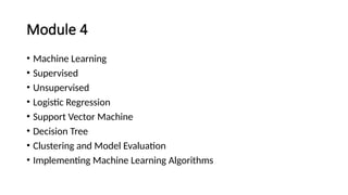 Machine Learning (ML) for Biotechnology students | PPTX