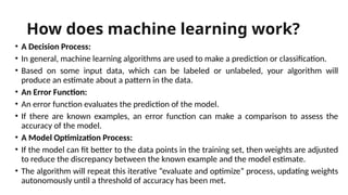 Machine Learning (ML) for Biotechnology students | PPTX