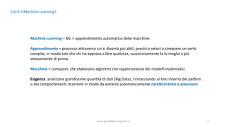 Machine learning concetti di base | PPTX