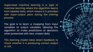 Machine Learning and its types with application | PPTX