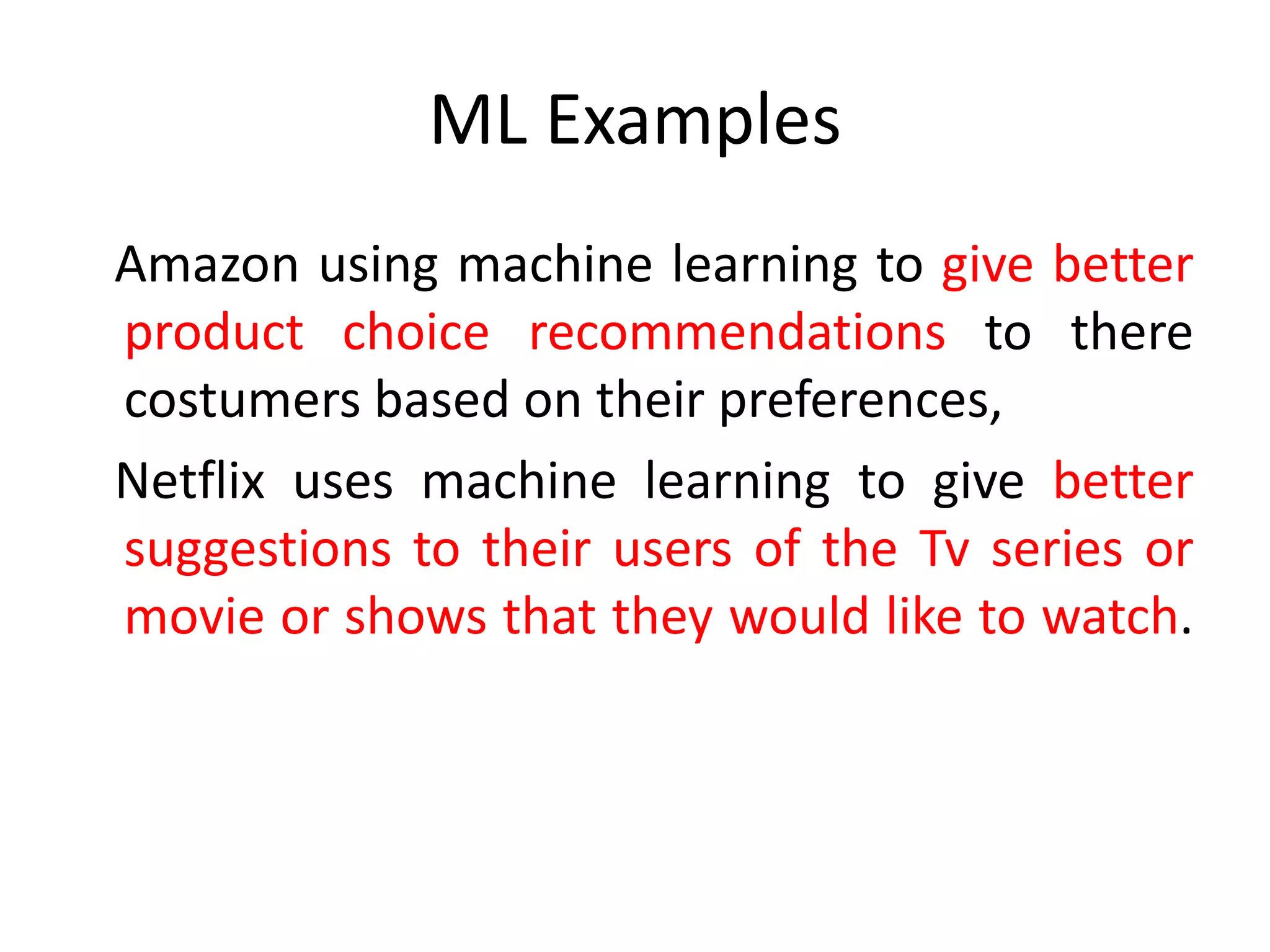 Machine Learning introduction | PPT