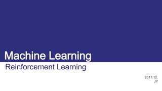 Machine Learning - Reinforcement Learning | PDF