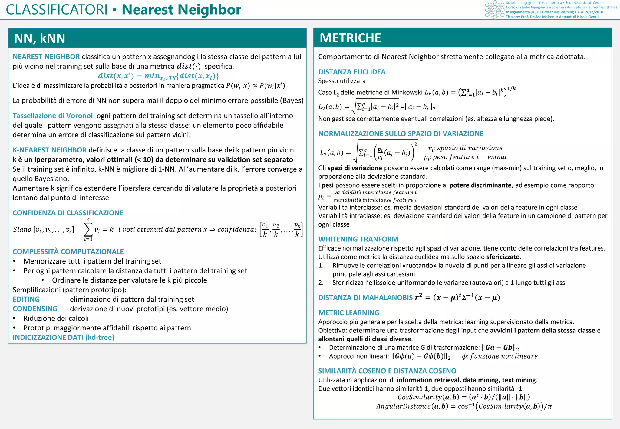 Machine learning - Schede | PDF