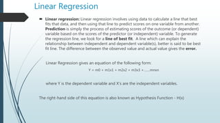 Machine learning session4(linear regression) | PPTX
