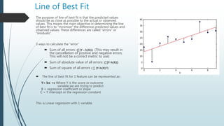 Machine learning session4(linear regression) | PPTX