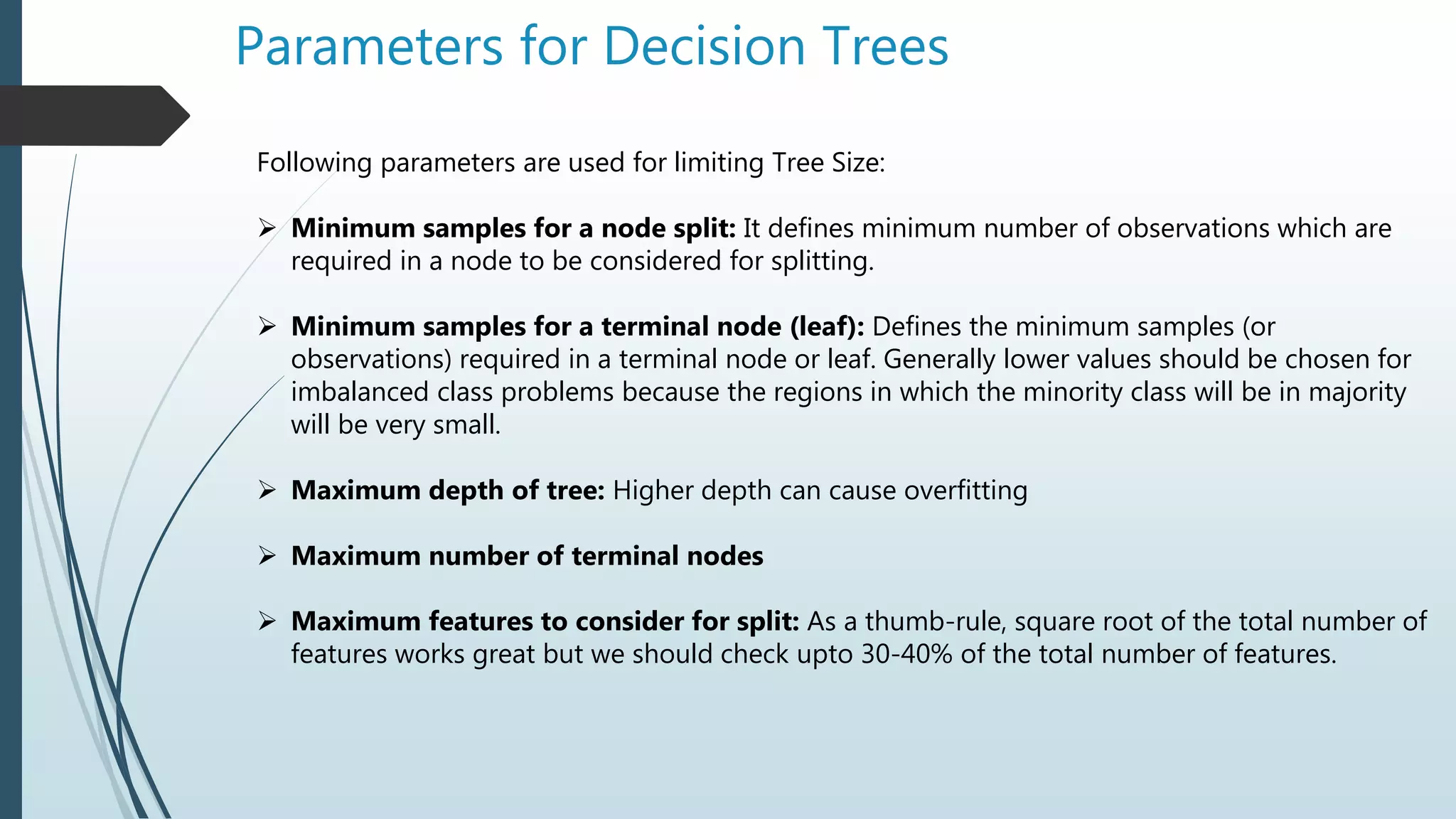 Machine learning session6(decision trees random forrest) | PPTX