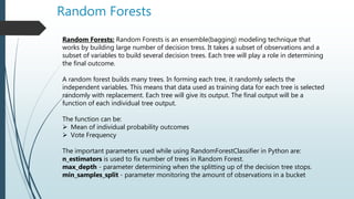 Machine learning session6(decision trees random forrest) | PPTX