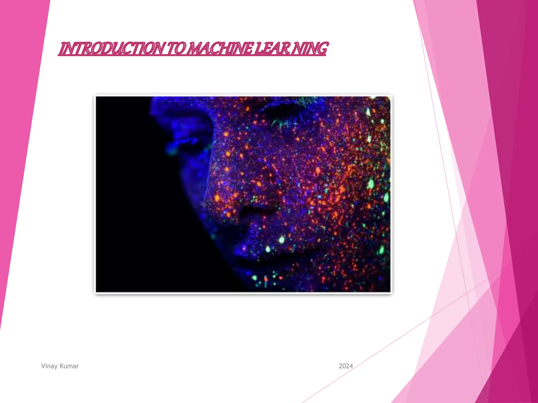 Introduction to machine learning ppt files | PPTX