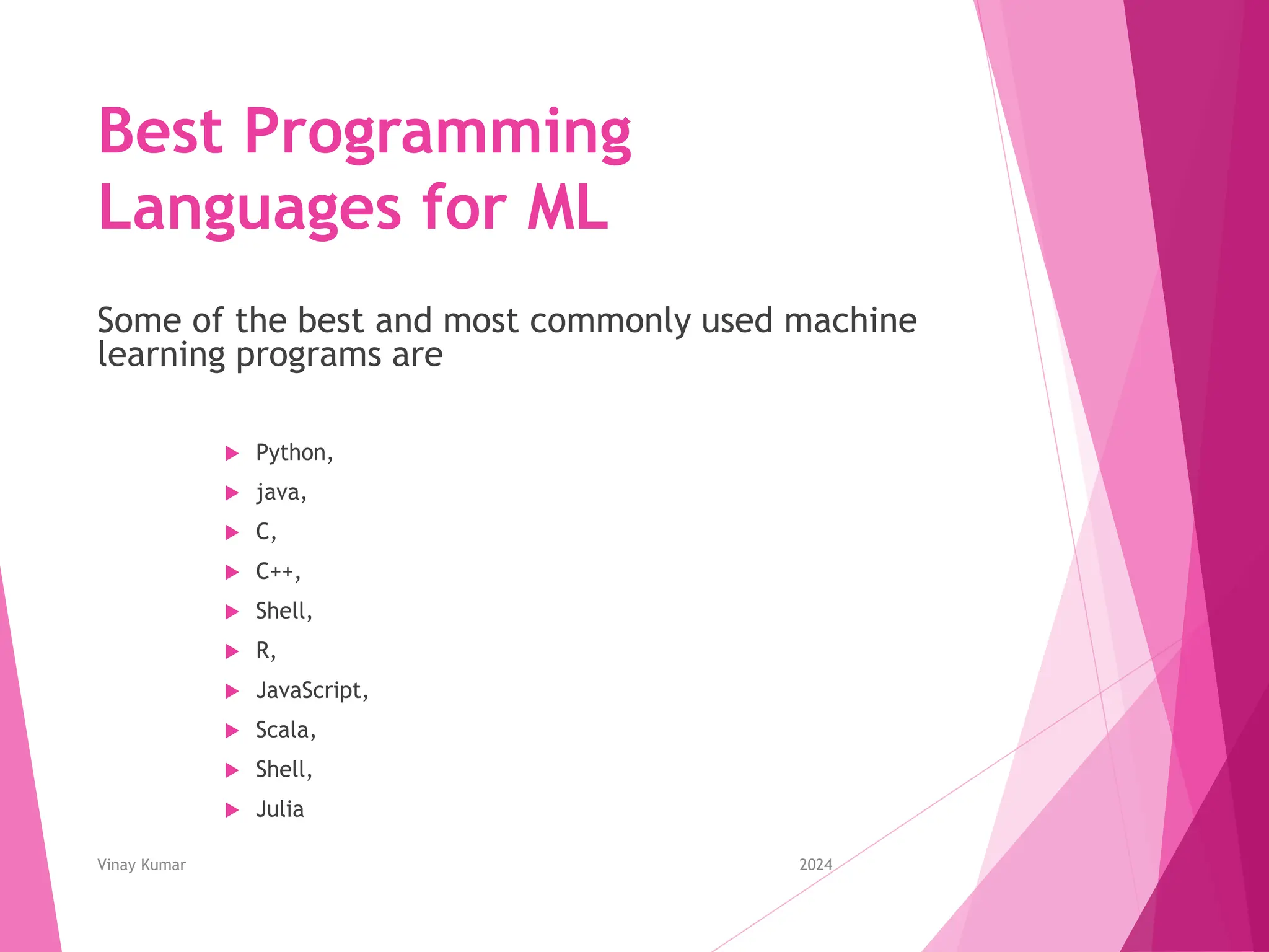 Introduction to machine learning ppt files | PPTX