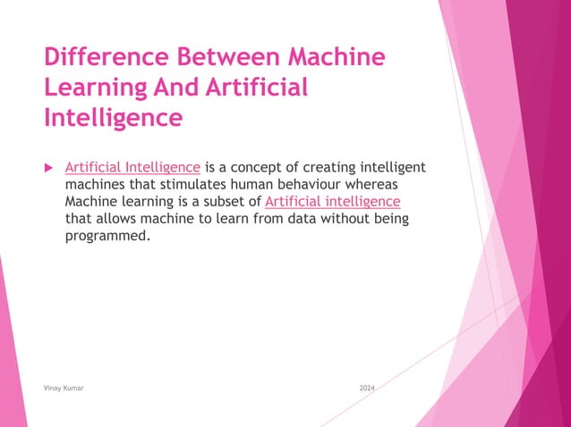 Introduction to machine learning ppt files | PPTX