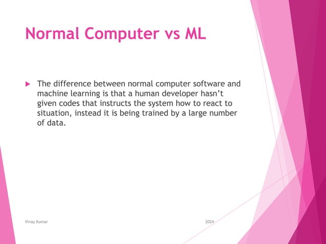 Introduction to machine learning ppt files | PPTX