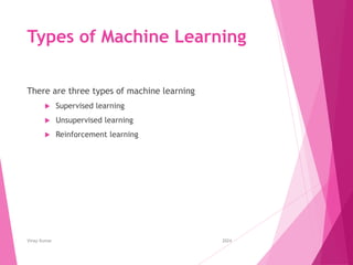 Introduction to machine learning ppt files | PPTX