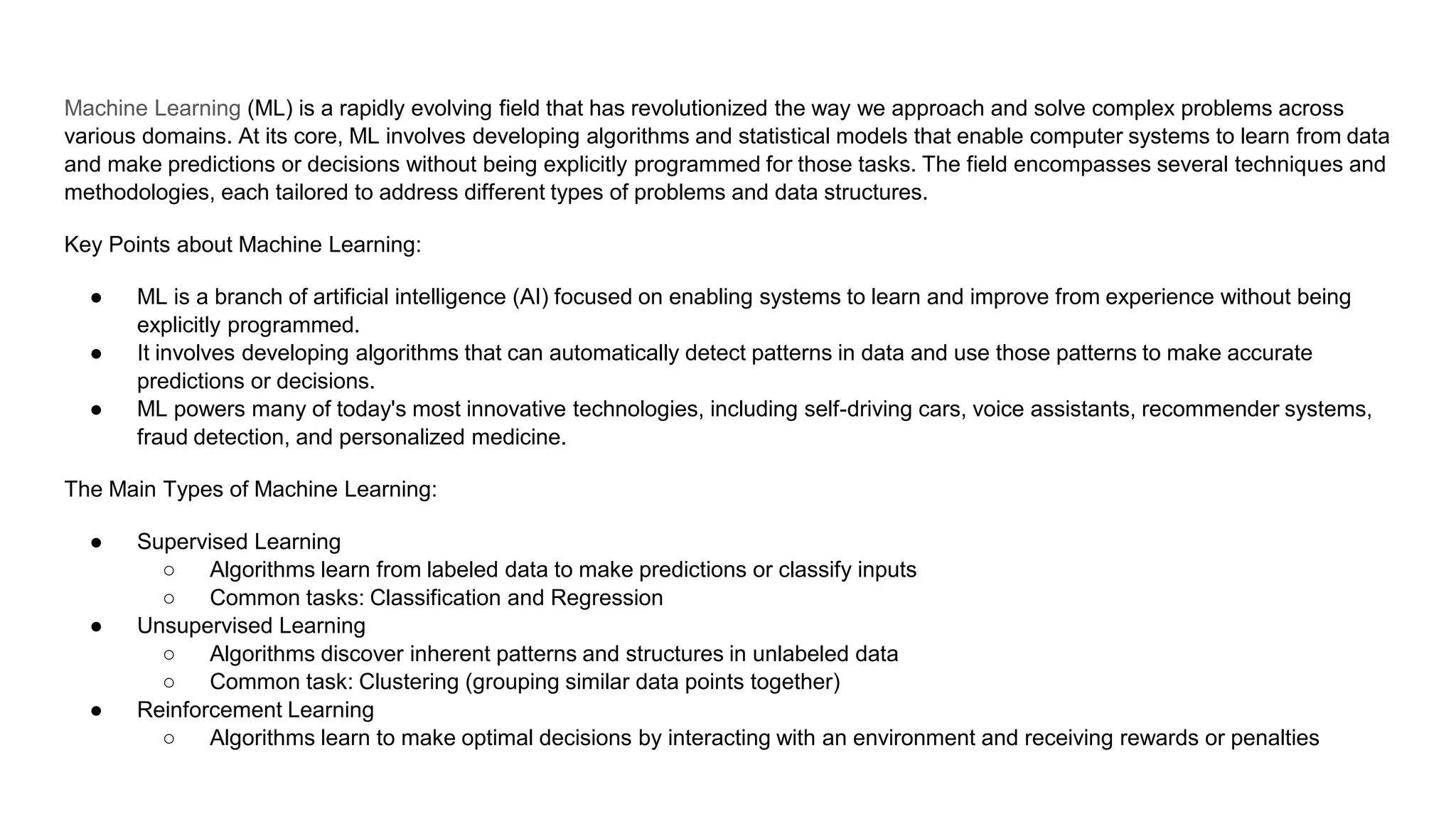 Machine Learning Techniques Trends And Transformative Applications Nomidl Ppt