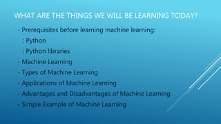 Machine Learning Introduction | PPTX
