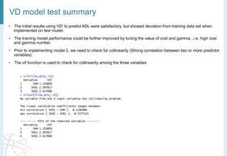 Machine learning algorithm for classification of activity of daily life ...
