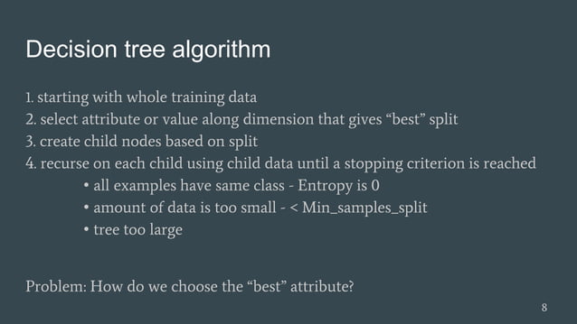 Machine learning algorithms | PPTX