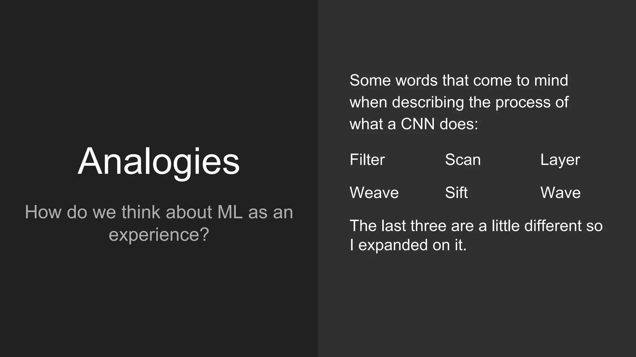 Machine learning analogies | PPT