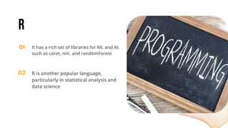 Different programming language used in ML and AI | PPTX