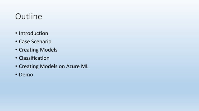 Machine learning and azure ml studio gabc | PPT