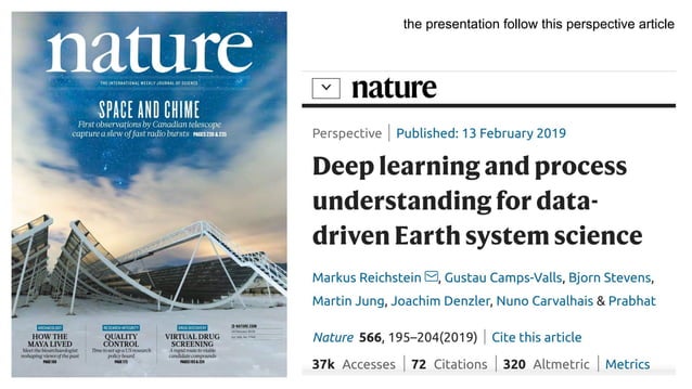 Machine learning and climate and weather research | PPT