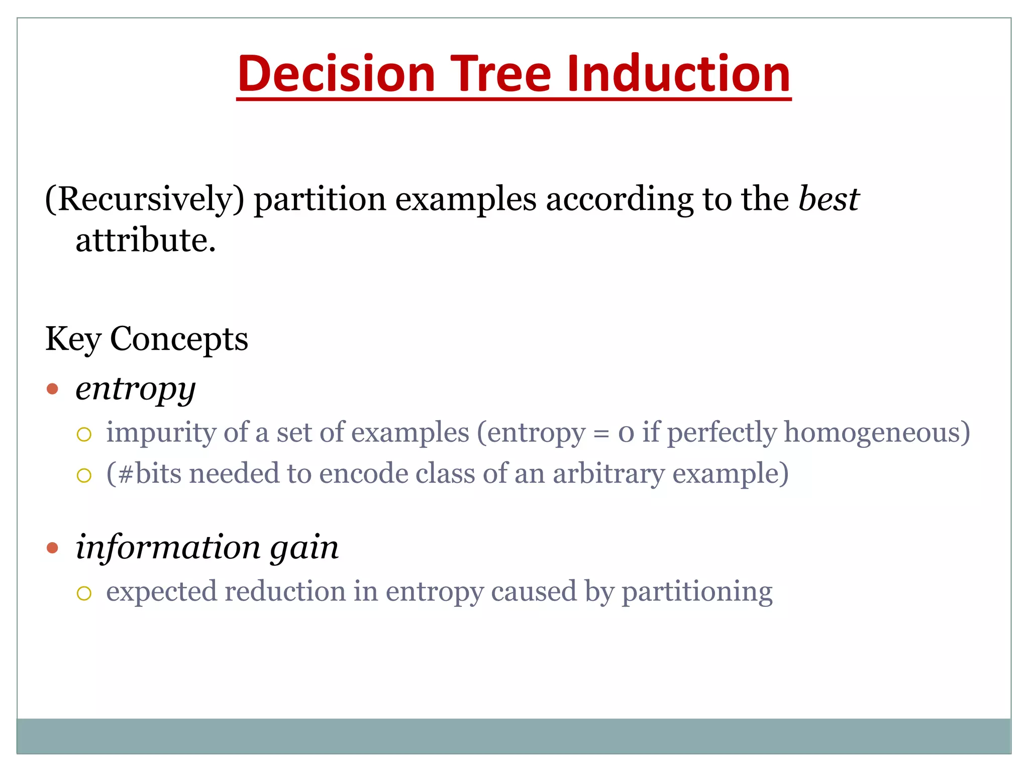 Machine learning and decision trees | PPTX