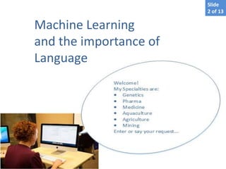 Machine learning and language v2 | PPT