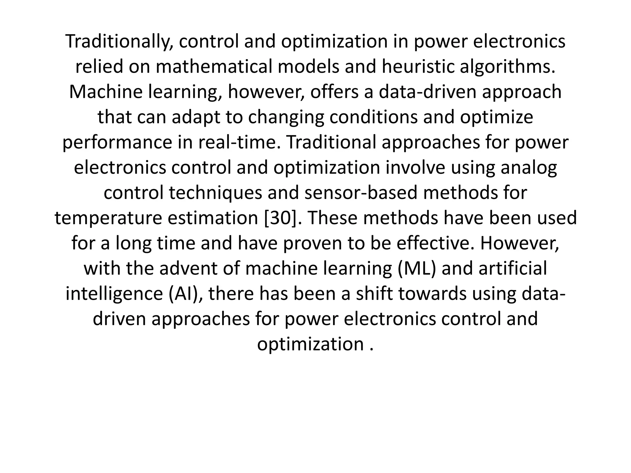 Machine learning and optimization techniques for electrical drives.pptx