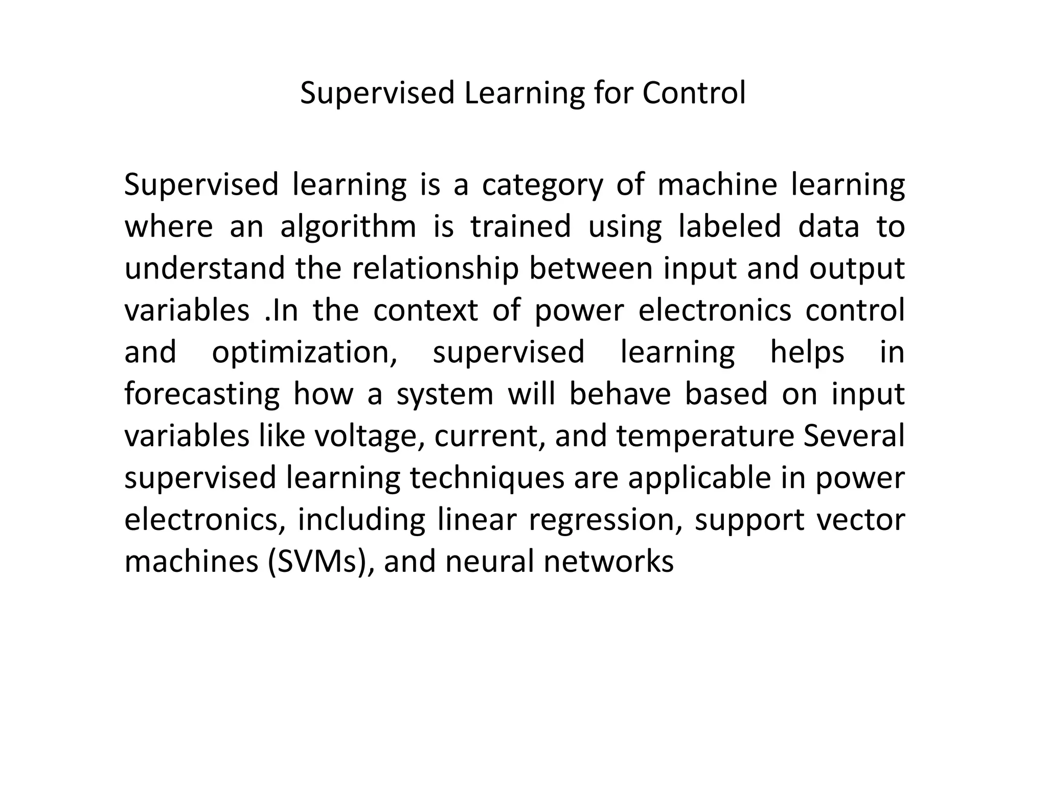 Machine learning and optimization techniques for electrical drives.pptx