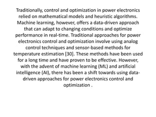 Machine learning and optimization techniques for electrical drives.pptx
