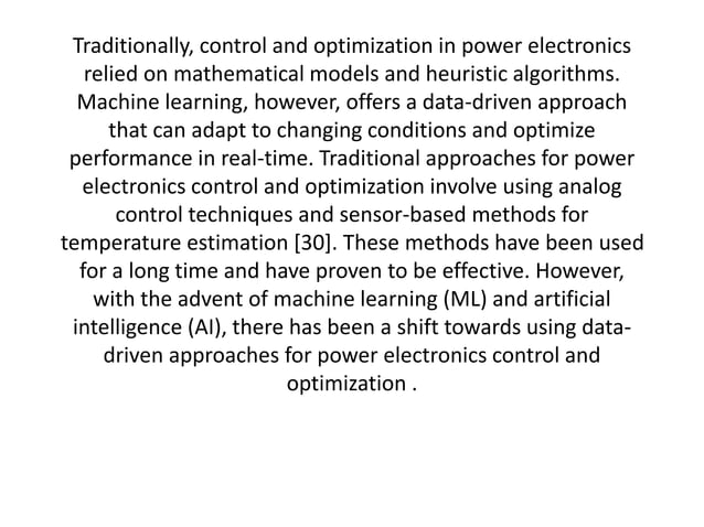 Machine learning and optimization techniques for electrical drives.pptx ...