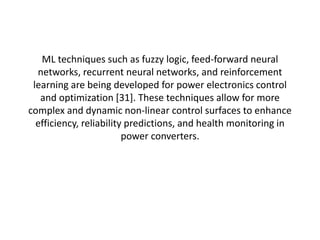 Machine learning and optimization techniques for electrical drives.pptx
