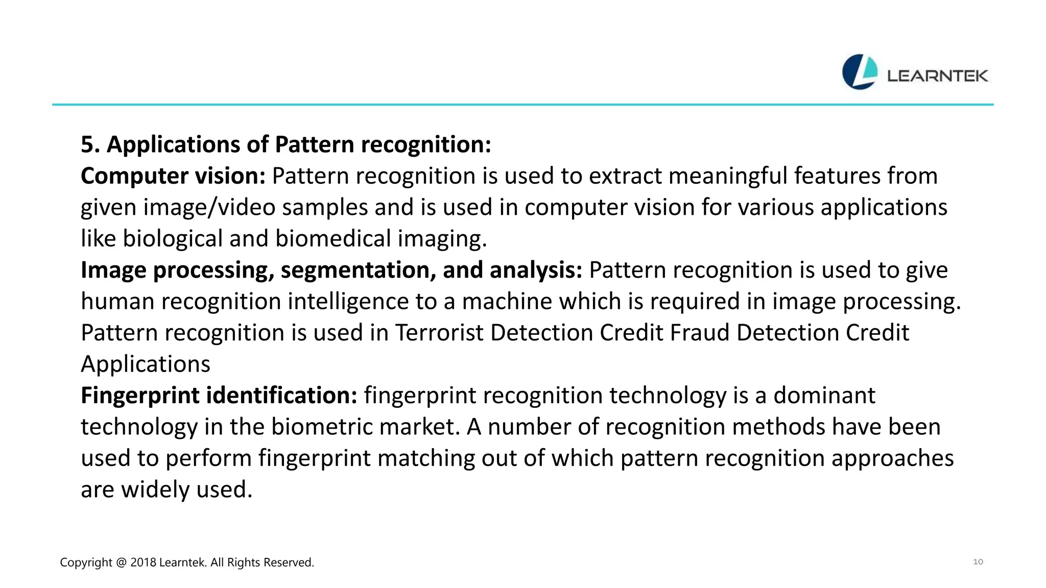 Machine learning and pattern recognition | PPTX